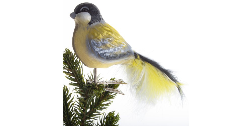 FUGL MUSVIT 15 CM - DYR - BRINK NORDIC