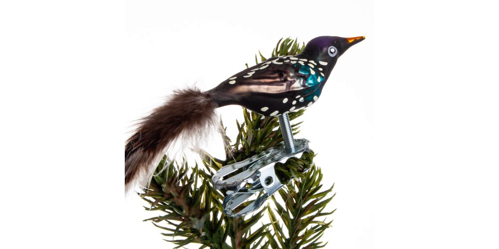 FUGL STÆR 6 CM FJERHALE - DYR - BRINK NORDIC